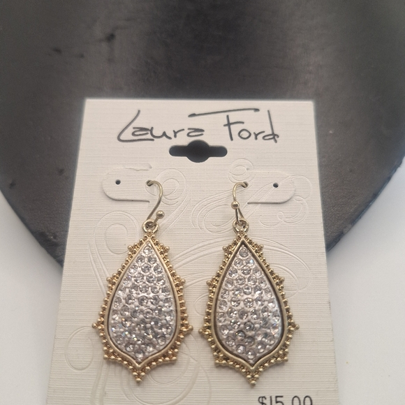 Laura Ford | Jewelry | Laura Ford With Rhinestones Silver And Gold Tone ...